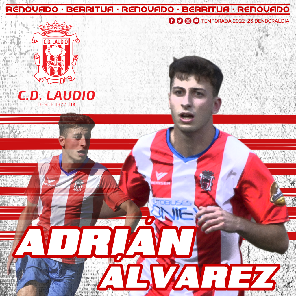Adrián Álvarez renueva con el CD Laudio - Club Deportivo Laudio